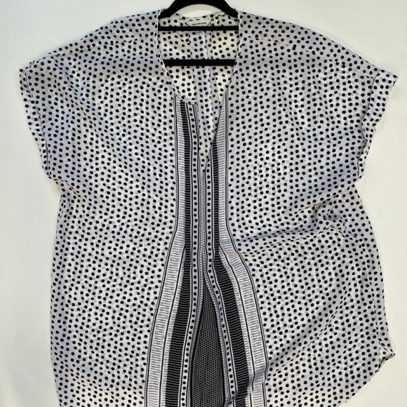 Max Studio | Tops | Max Studio Black And White Polka Dot Blousexl ...